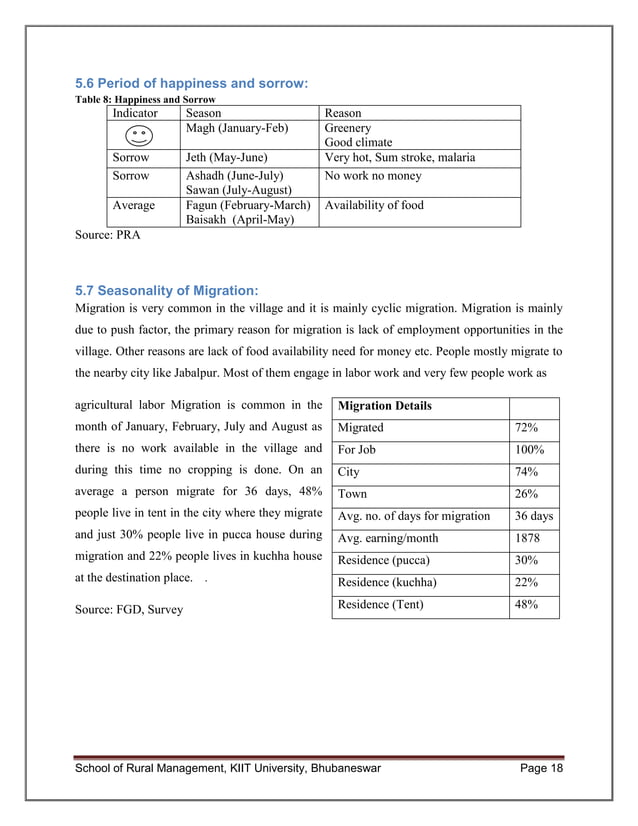Village report | PDF