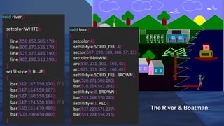 Village scenery graphics C programming | PPTX