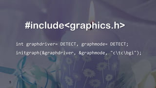 Village scenery graphics C programming | PPTX