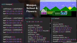 Village scenery graphics C programming | PPTX