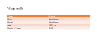 Village survey chiloda ,Gandhinagar,Gujarat | PPTX
