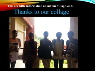 Village visit | PPTX