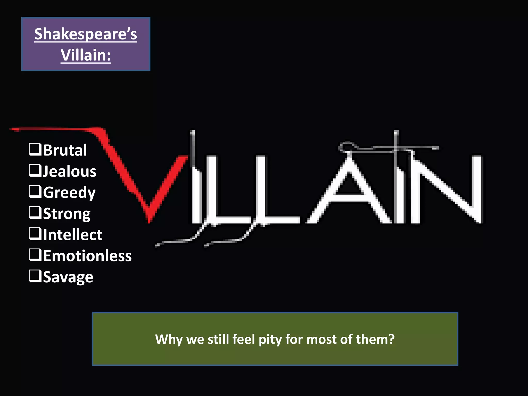 Iago: An ideal Villain | PPTX