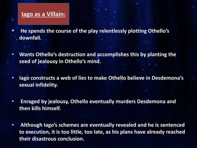 Iago: An ideal Villain | PPTX