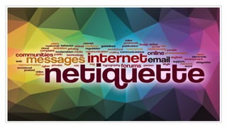 Netizenship and netiquette online communities | PPTX