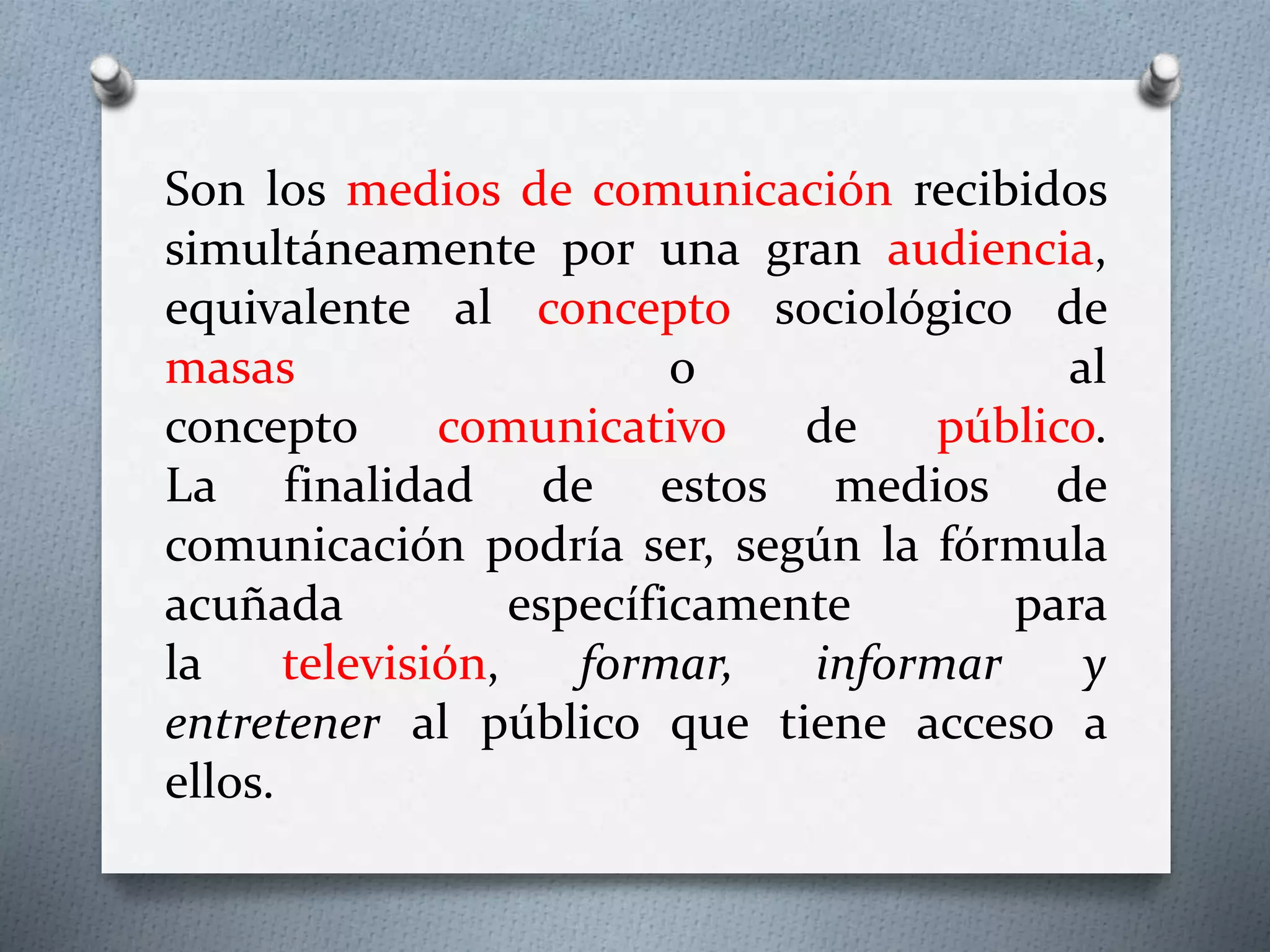 Medios De Comunicación Masivos | PPT