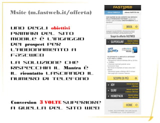 Fastweb: Mobile Web Marketing | PPT