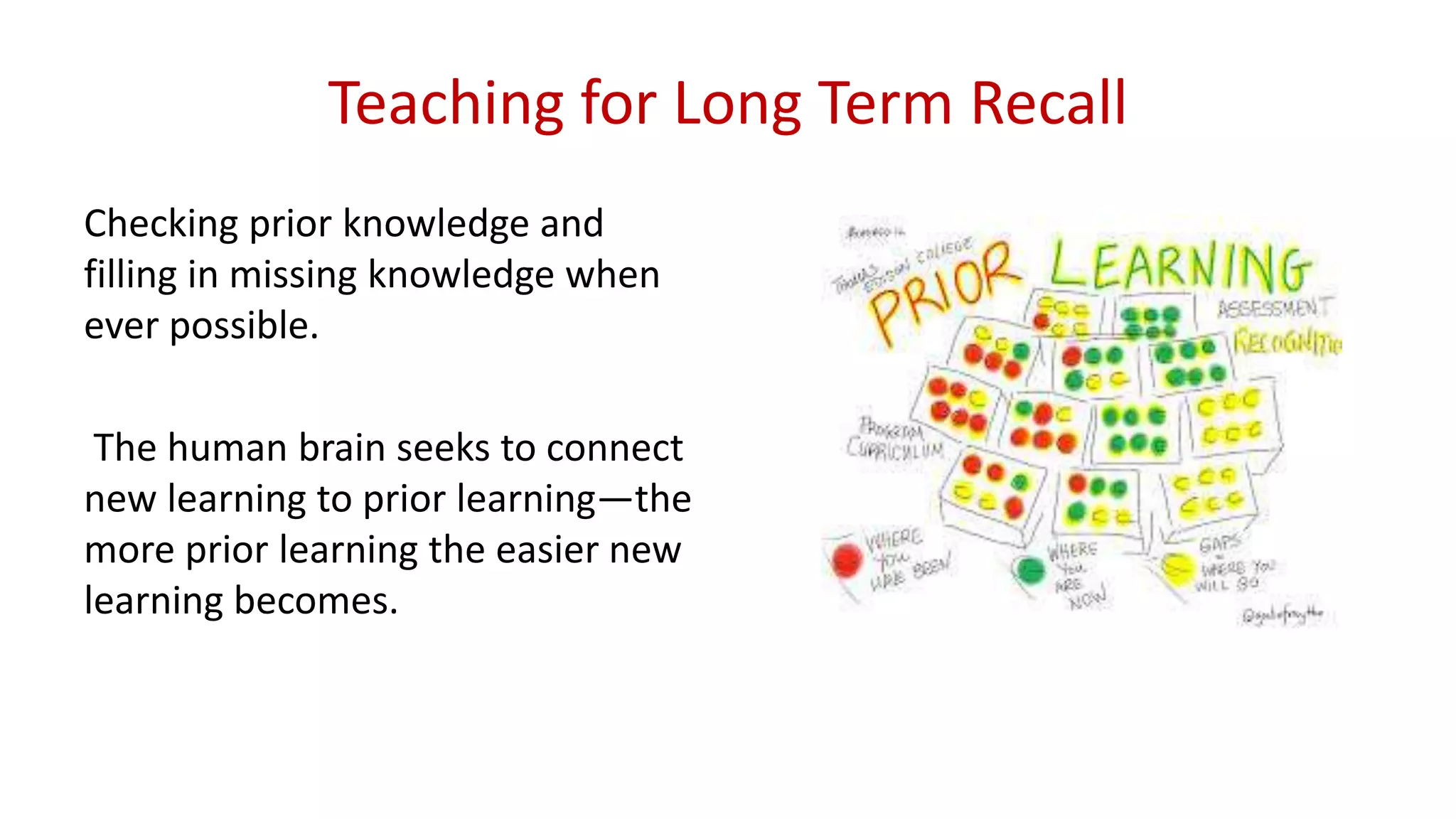 Teaching for Long Term Learning | PPT