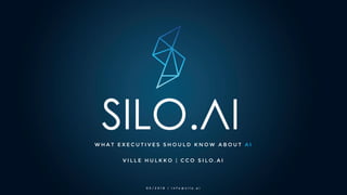 Ville Hulkko - Artificial Intelligence as a service | PPT