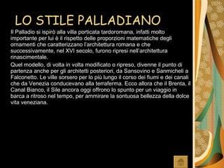Ville Venete e la Scuola del Palladio | PPT