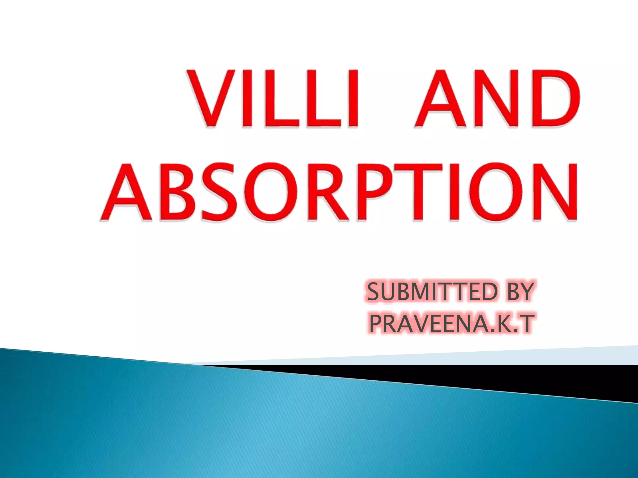 Villi and Absorption | PPTX