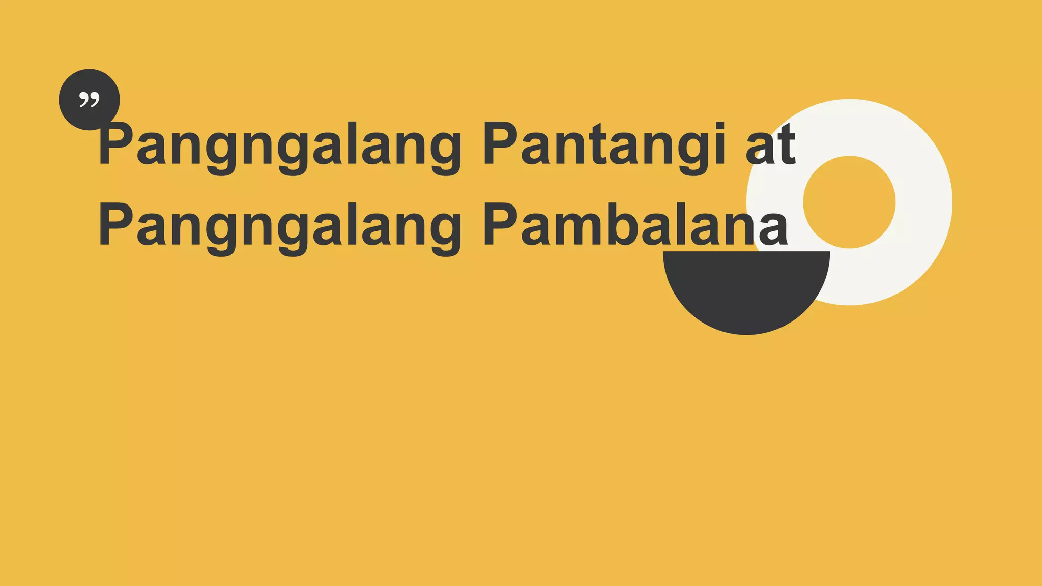 Pangngalan | PPTX