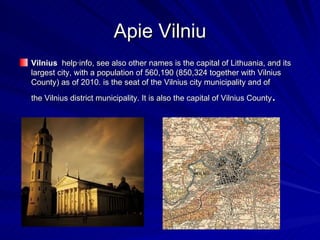 Vilnius | PPT | Geography | Science