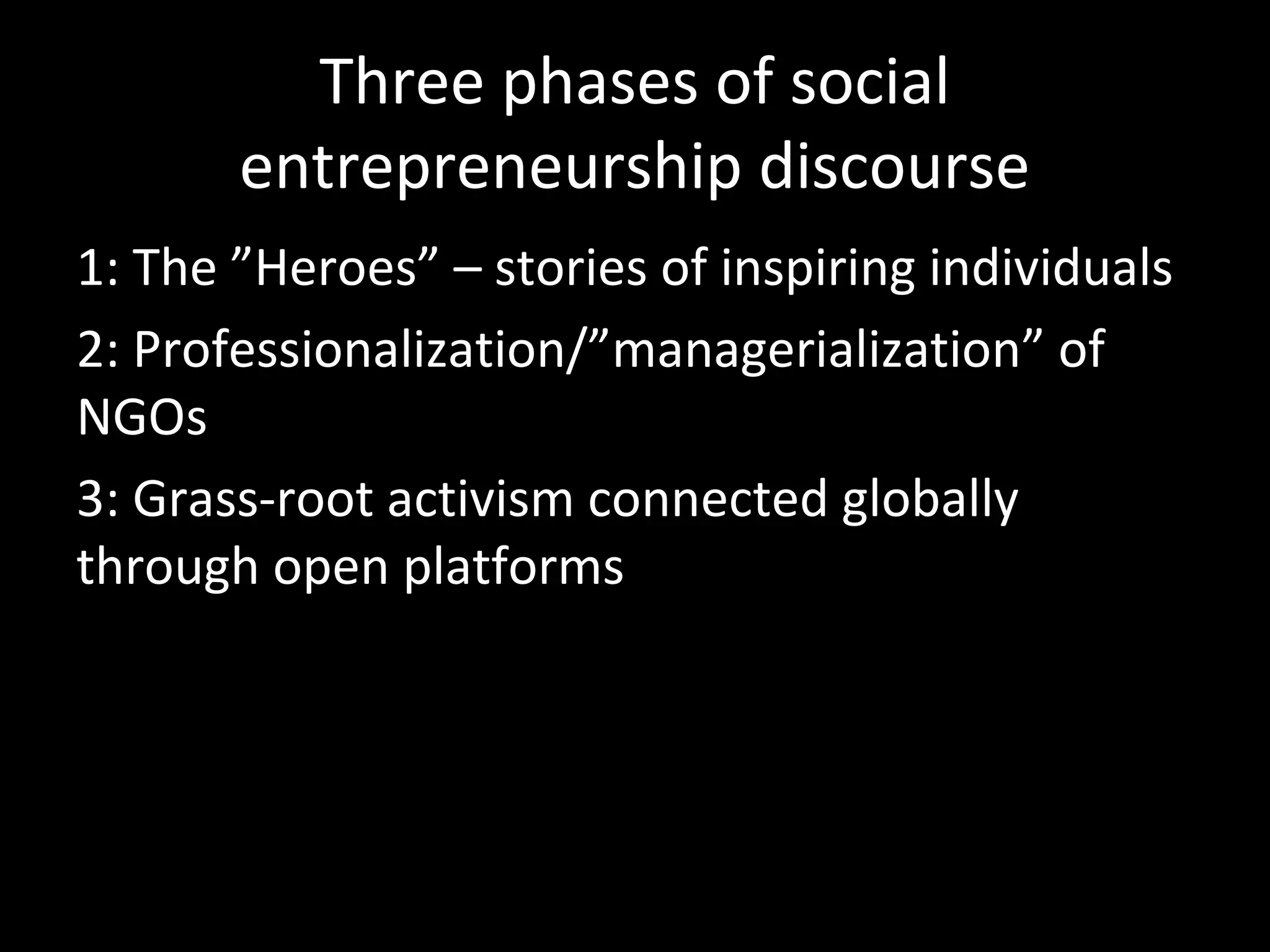 Global trends in social entreprenurship | PPT