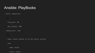 Ansible: infrastructure automation for everyone | PPT