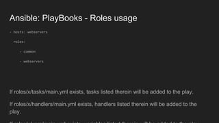 Ansible: infrastructure automation for everyone | PPT