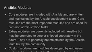 Ansible: infrastructure automation for everyone | PPT