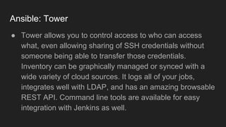 Ansible: infrastructure automation for everyone | PPT
