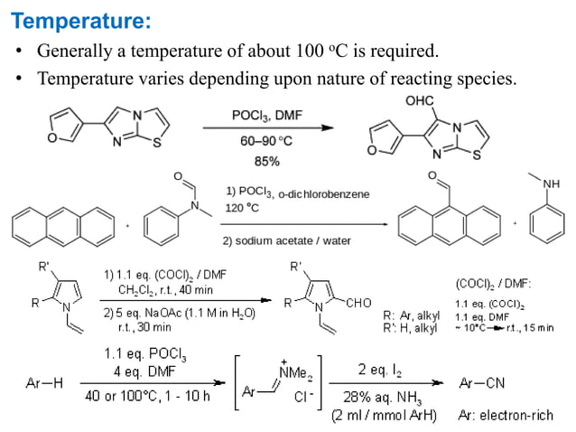 Vilsmeier haack reaction | PPTX | Chemistry | Science