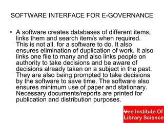 Vils presentation of implementing e governance | PPTX