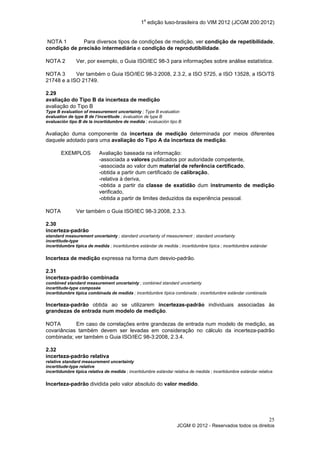 Vocabulário Internacional de Metrologia - VIM 2012 | PDF