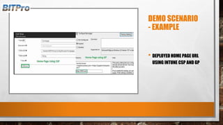 Modern Device Management Intune Policies vs Group Policies | PPTX