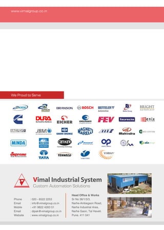 Vimal Group , Plastic Welding Process Machines | PDF