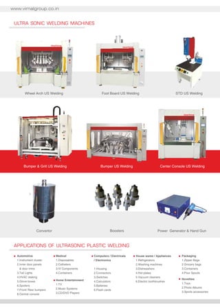 Vimal Group , Plastic Welding Process Machines | PDF