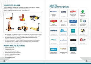 Material handling catalogue (Vilmax catalogue) | PDF