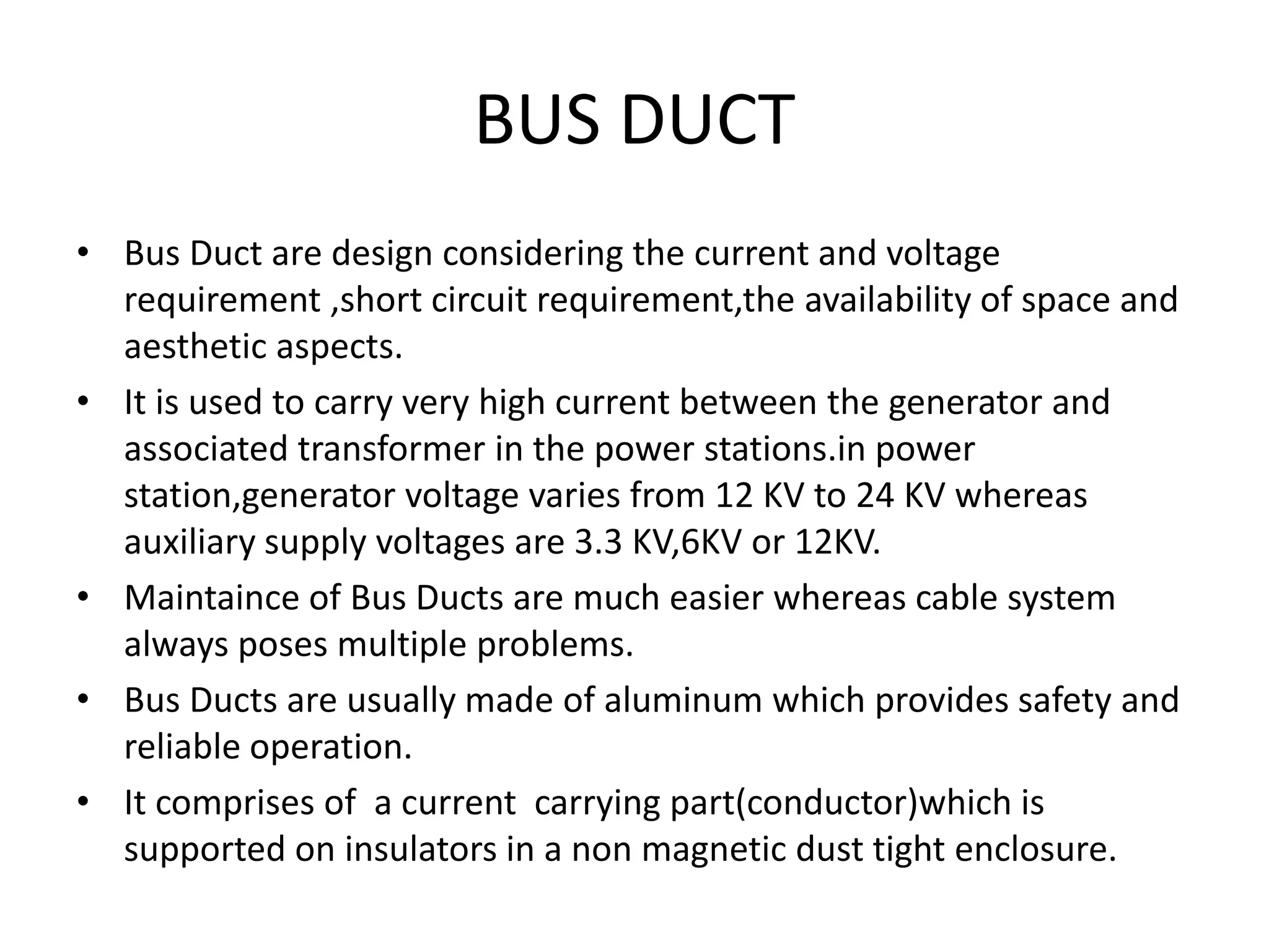 BUSDUCT | PPTX