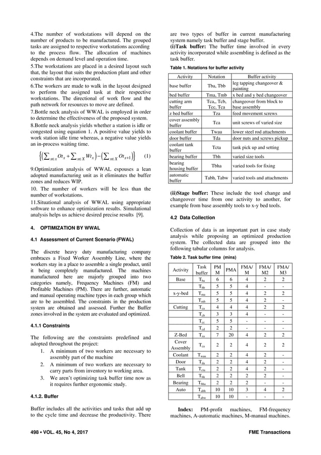 Assembly line optimization to Improve Productivity | PDF ...