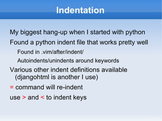 Vim and Python | PPT