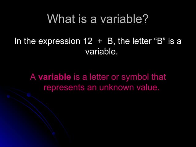 linear algebraic expressions and examples | PPT