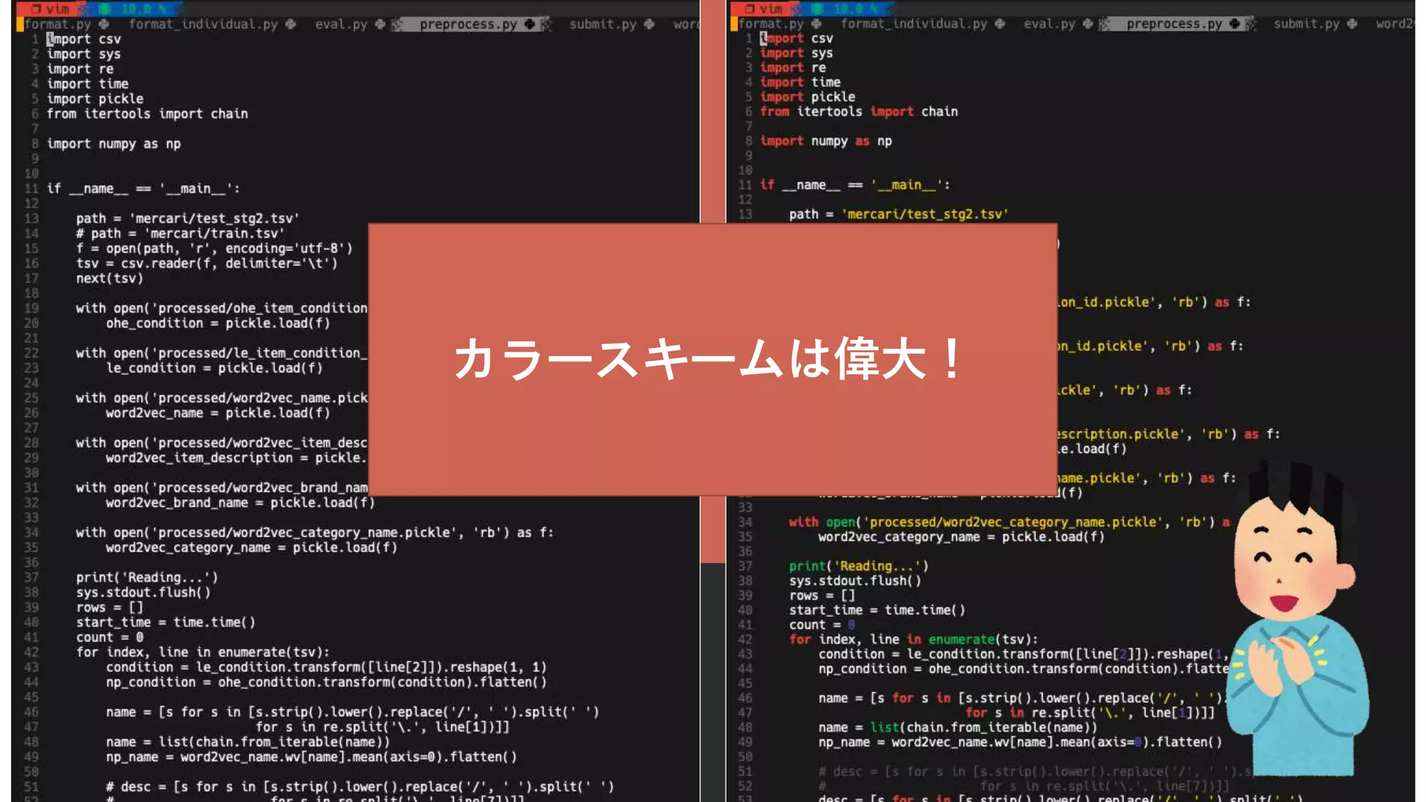 Vim colorscheme | PPT