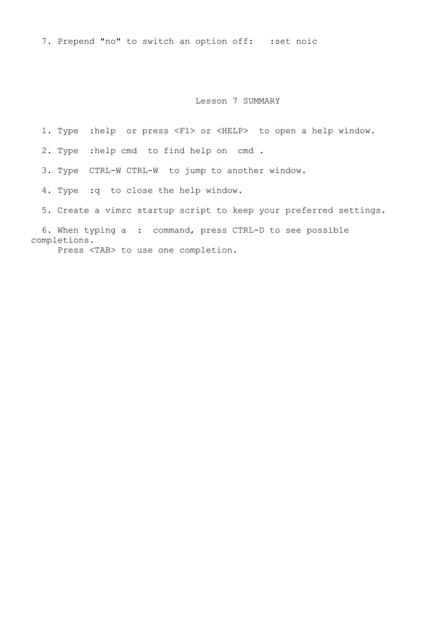 Vim commands | PDF | Free Download