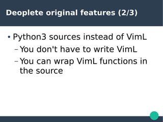 deoplete: The dark powered auto completion plugin for neovim | PDF