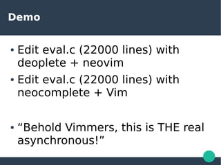 deoplete: The dark powered auto completion plugin for neovim | PDF