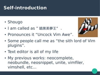 deoplete: The dark powered auto completion plugin for neovim | PDF