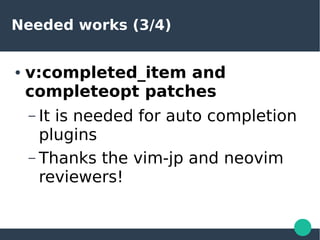 deoplete: The dark powered auto completion plugin for neovim | PDF