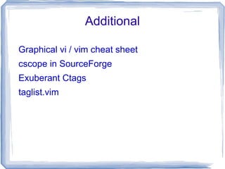 Vim+cscope+ctags+taglist | ODP