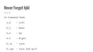 Introduction to Vi | PPT