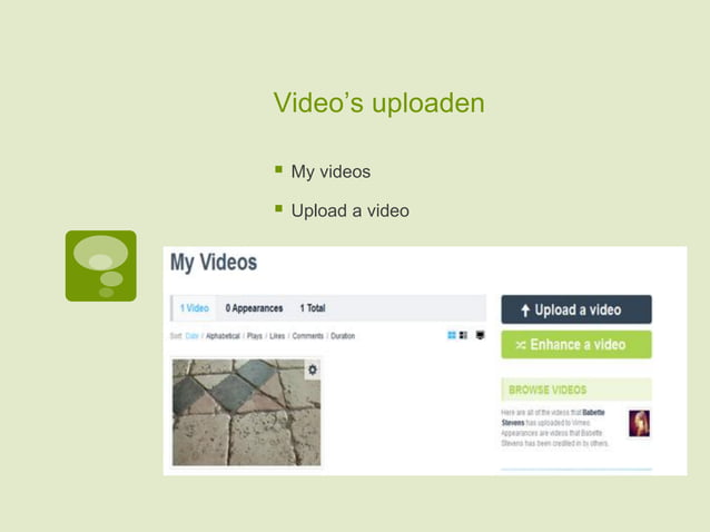 Vimeo groepswerk powerpoint | PDF