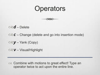 Introduction to Vim | PPTX