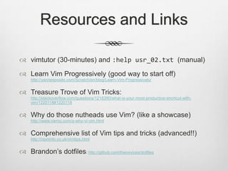 Introduction to Vim | PPTX