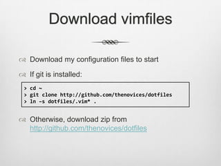 Introduction to Vim | PPTX