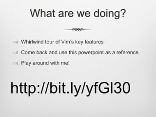Introduction to Vim | PPTX