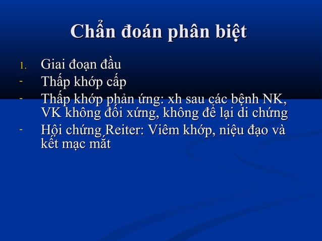 Viêm khớp dạng thấp | PPT