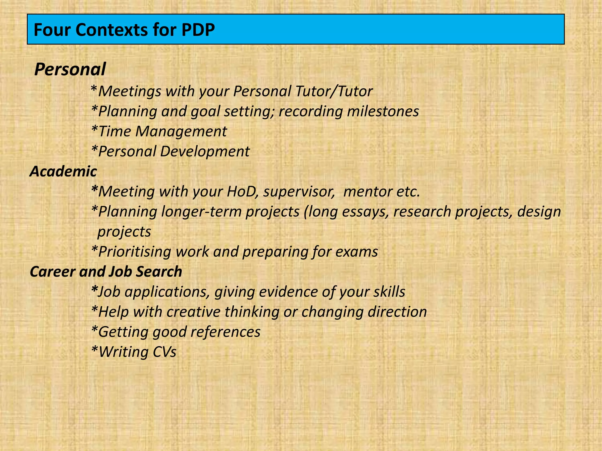 Personal Development Plan By Dharam Rathi, Senior Placement Trainer | PPTX