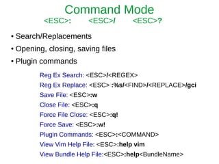 Coding In Vim | ODP | Operating Systems | Computer Software and Applications