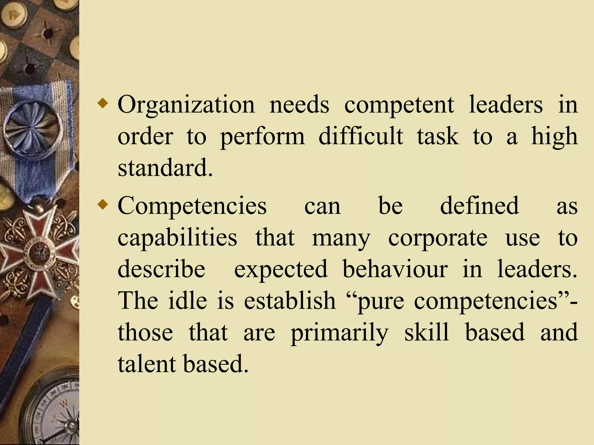 Thinking about competitive leadership for tomorrow | PPT